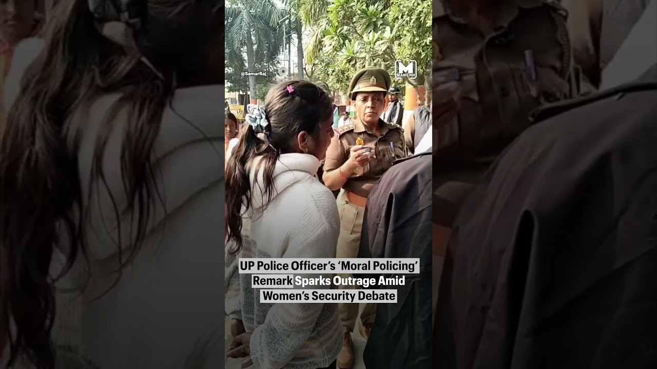 UP Police Officer’s ‘Moral Policing’ goes viral,video sparks outrage over women’s security debate