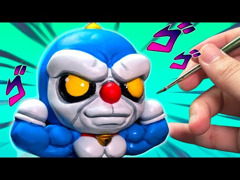 3D file Chibi Muscle Doraemon 💬 ・Design to download and 3D print・Cults