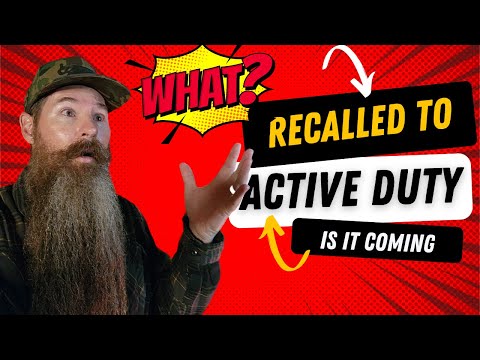 RECALLED TO DUTY? ARE YOU READY? Retirees are being called on to serve again! Where is this going?