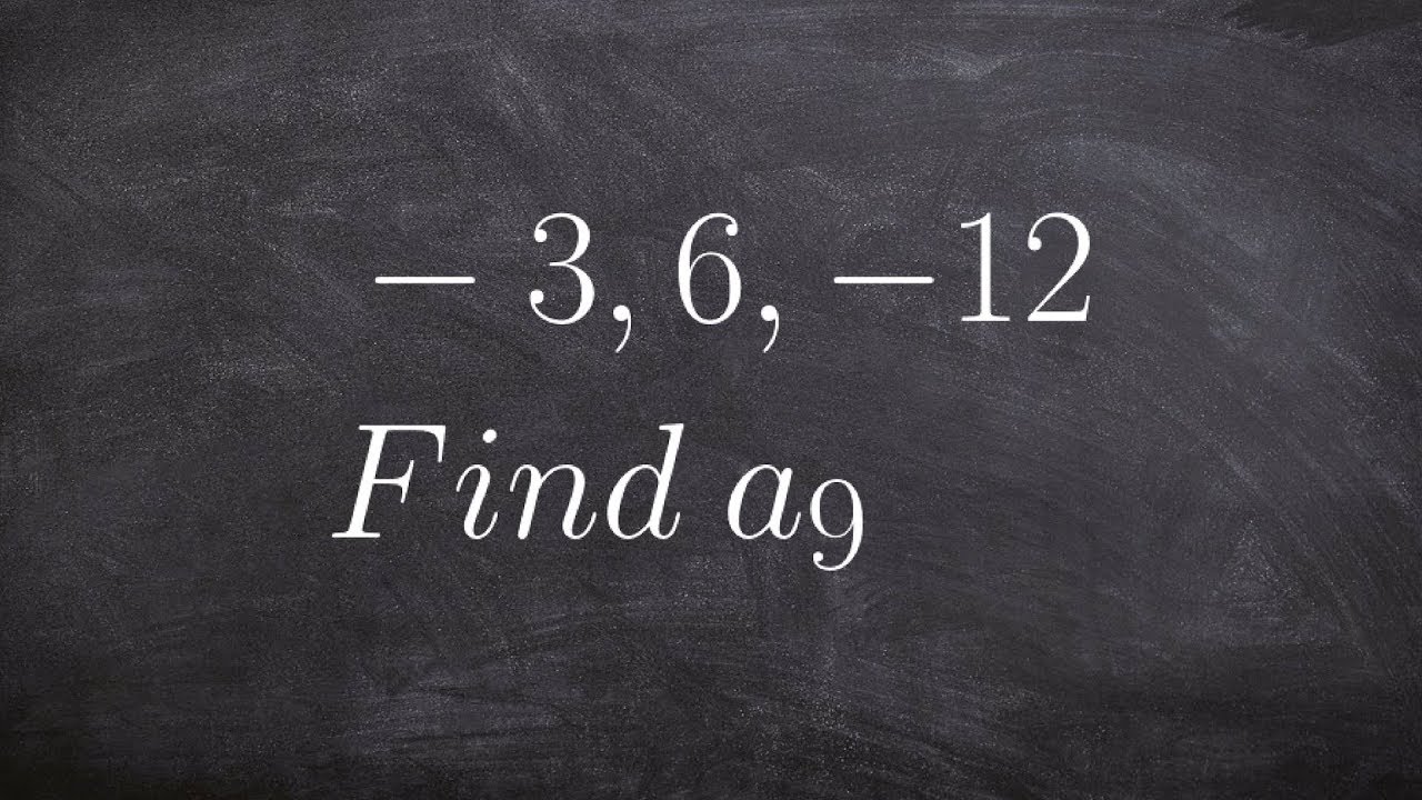 Given a geometry sequence, learn how to find the 9th term