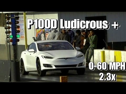 Tesla Model S P100D Ludicrous+ - New Tesla 0-60 Acceleration