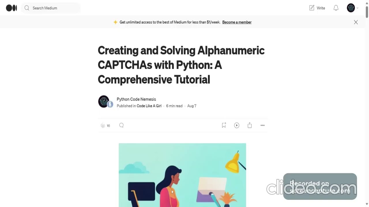 Creating and Solving Alphanumeric CAPTCHAs with Python: A Comprehensive Tutorial