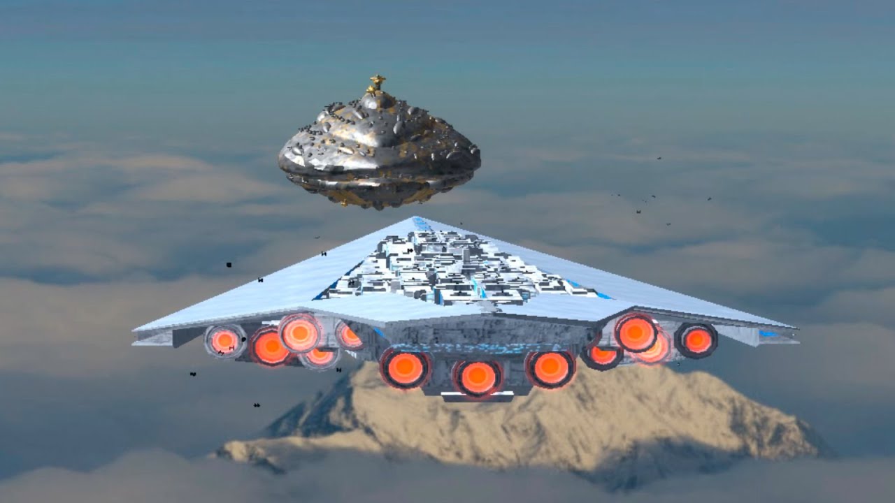 Mon Calamari Viscount Star Defender VS. Executor-Class Super Star Destroyer! (REALISTIC WEAPONS)