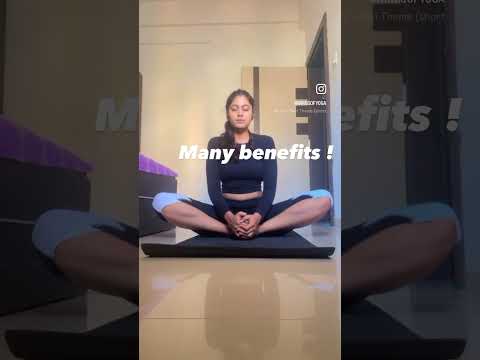 Butterfly pose or Baddha Konasana or Titli asana