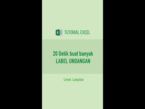 Cara Cepat 20 Detik buat banyak Label Undangan