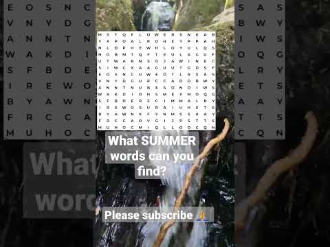 SUMMER word search | how many can you find #shorts #wordsearch #wordsearchpuzzle