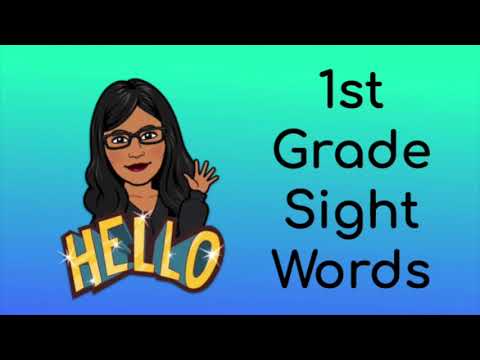 1st Grade Sight Words - Mrs. Vallejo
