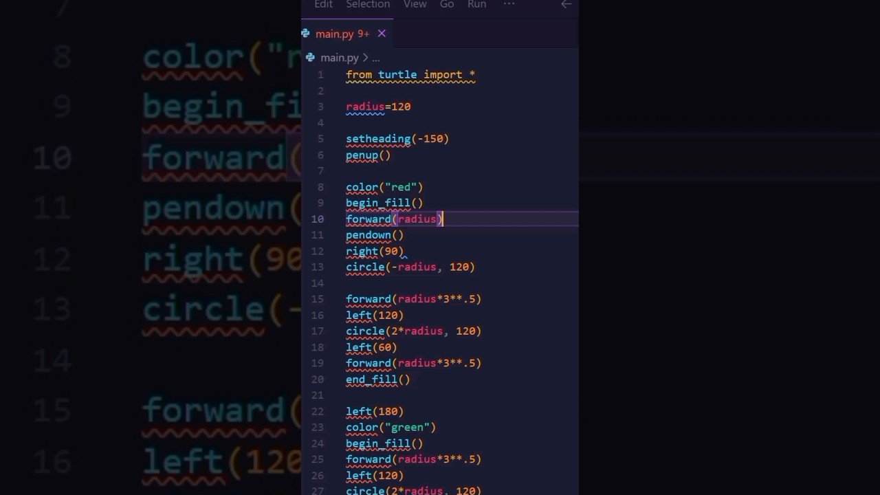 🐢🔥 GOOGLE CHROME ANIMATION USING PYTHON 🤯 #coding
