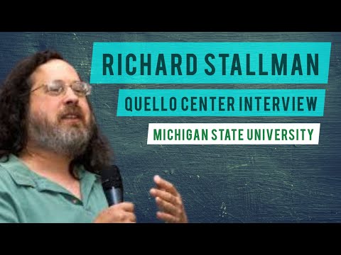 Richard Stallman Interview at Michigan States Quello Center (2017)