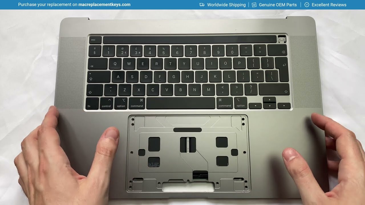 How to replace all keycaps on a MacBook Pro A2141, A2251, A2289 and A2338 Intel & M1 (2019 - 2021)