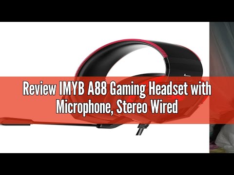 Review IMYB A88 Gaming Headset with Microphone, Stereo Wired Noise Cancelling Over-Ear Headphones wi