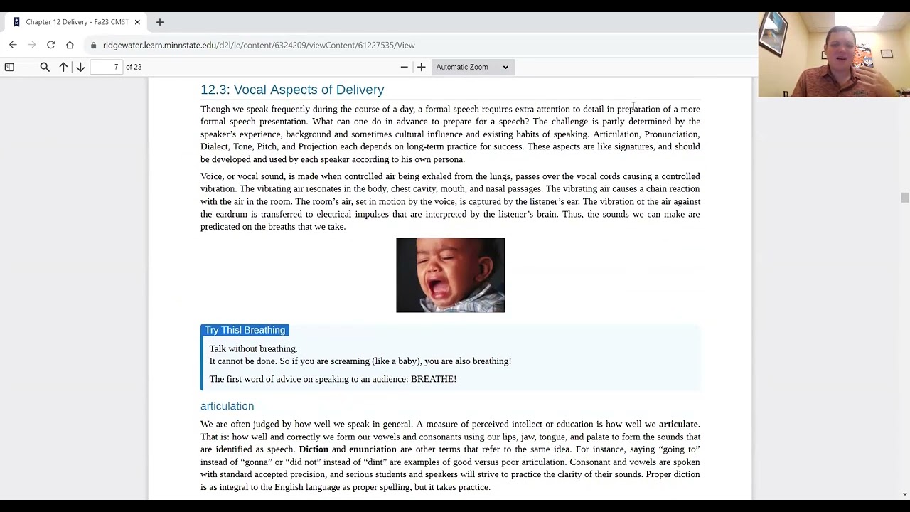 Public Speaking Project | Chapter 12 Overview | Delivering Your Speech