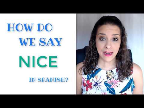 How to say NICE in Spanish || Learn Spanish in No Time || María Español
