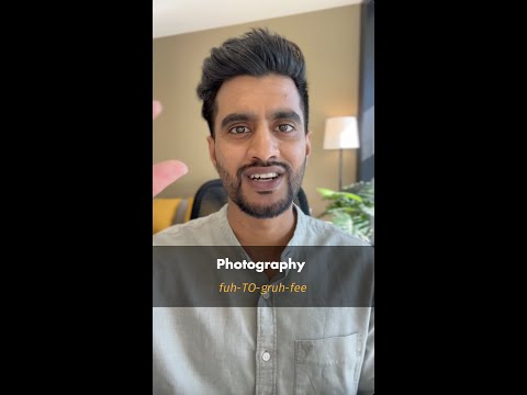 How To Correctly Pronounce Photography 🌟