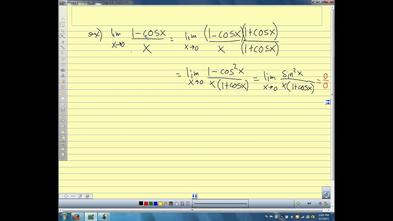 Advanced Pre Calc 2015 11.2 Evaluating Limits Algebraically