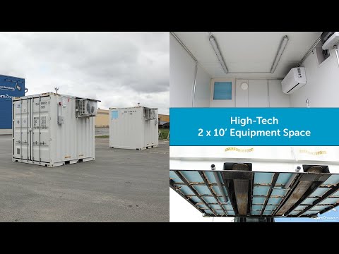 High tech 2 x 10 equipment storage walkthrough