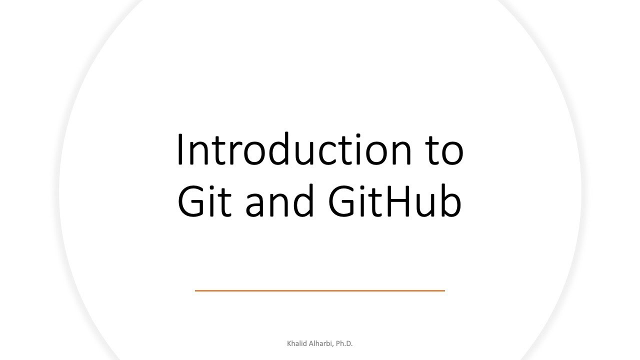 Introduction to Git and GitHub Workshop Part 1