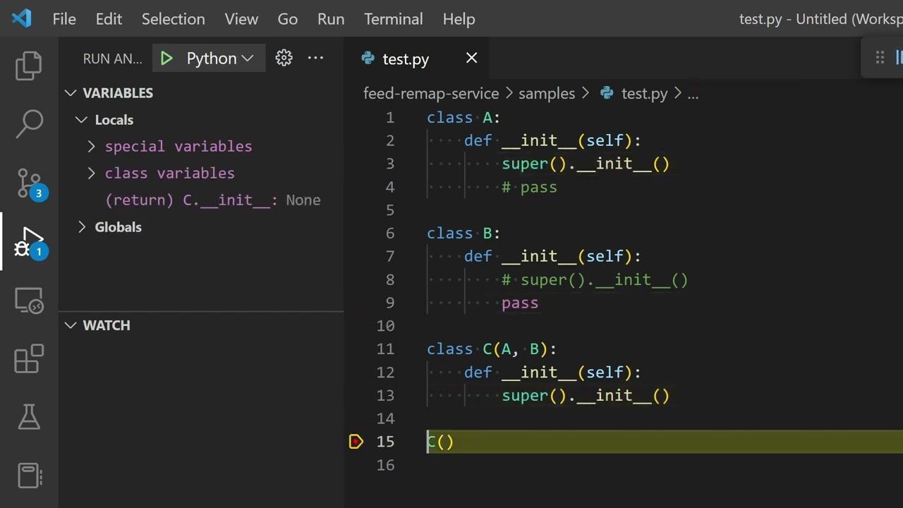 Python: Calling parent constructor with multiple inheritance
