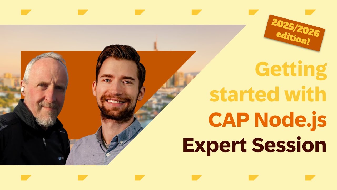 CAP Node.js Expert Session #1: Getting started (2025/2026 edition!)