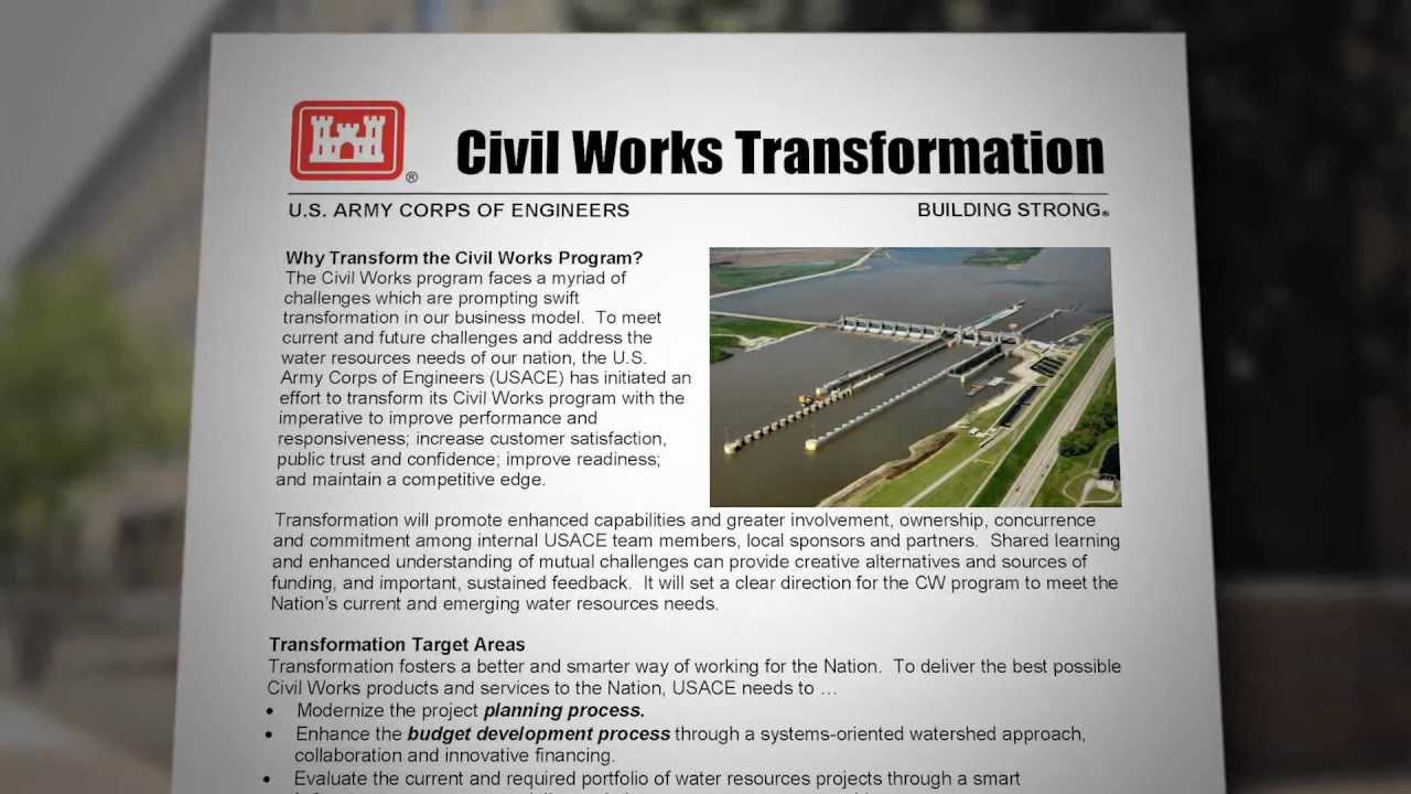 Civil works transformation