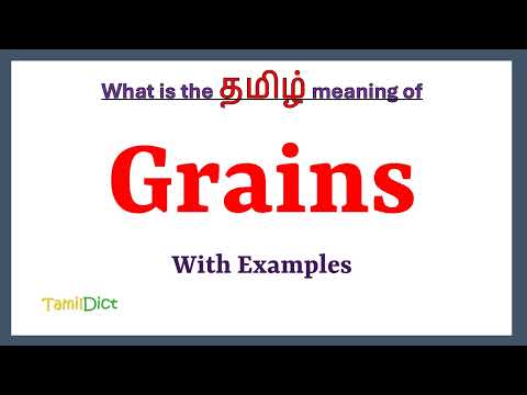 Grains Meaning in Tamil | Grains in Tamil | Grains in Tamil Dictionary |