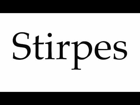 How to Pronounce Stirpes
