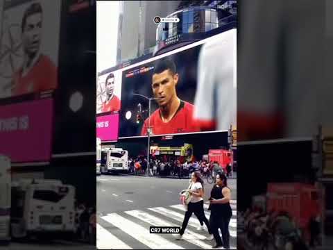 Cristiano Ronaldo stunning free-kick vs Spain at 2018 world cup | Time square, NYC crowd reaction |