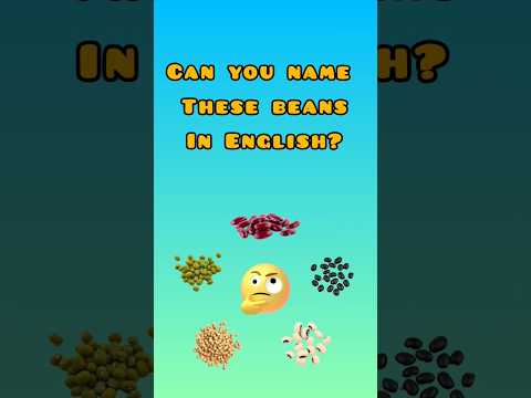 Beans in English - Beans types #shorts