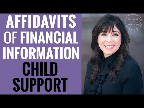 Divorce Financial Affidavits in Child Support & Family Law Cases