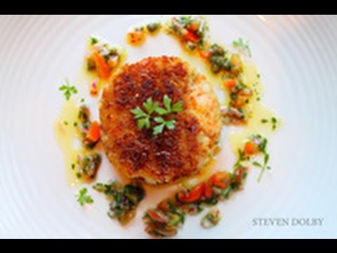 Fish cakes sauce vierge recipe