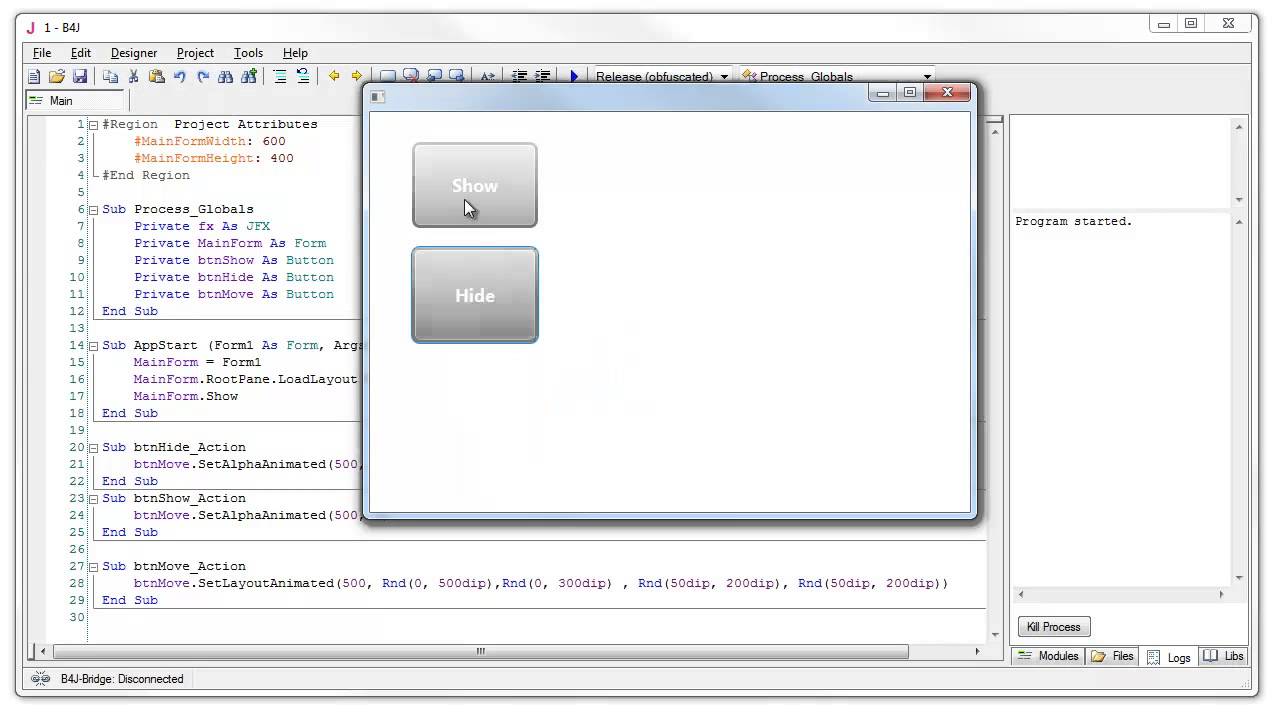 B4J - Animations example