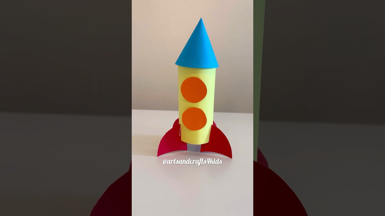Paper Roll Rocket Craft 🚀🚀 #rocket