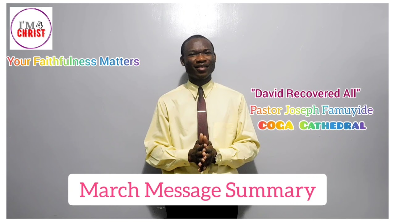 March Message Summary (2021) - IFCGM