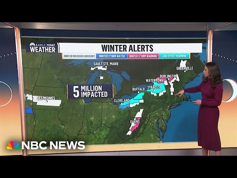 5 million impacted by winter alerts as the weather makes a frigid start to 2025