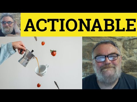 🔵 Actionable Meaning - Actionable Examples - Actionable Defined - Legal English - Actionable
