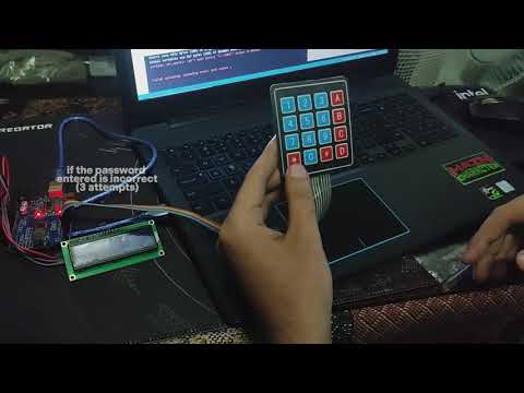 Group 4 - Final Practical - Password-driven Security System using LCD and a keypad