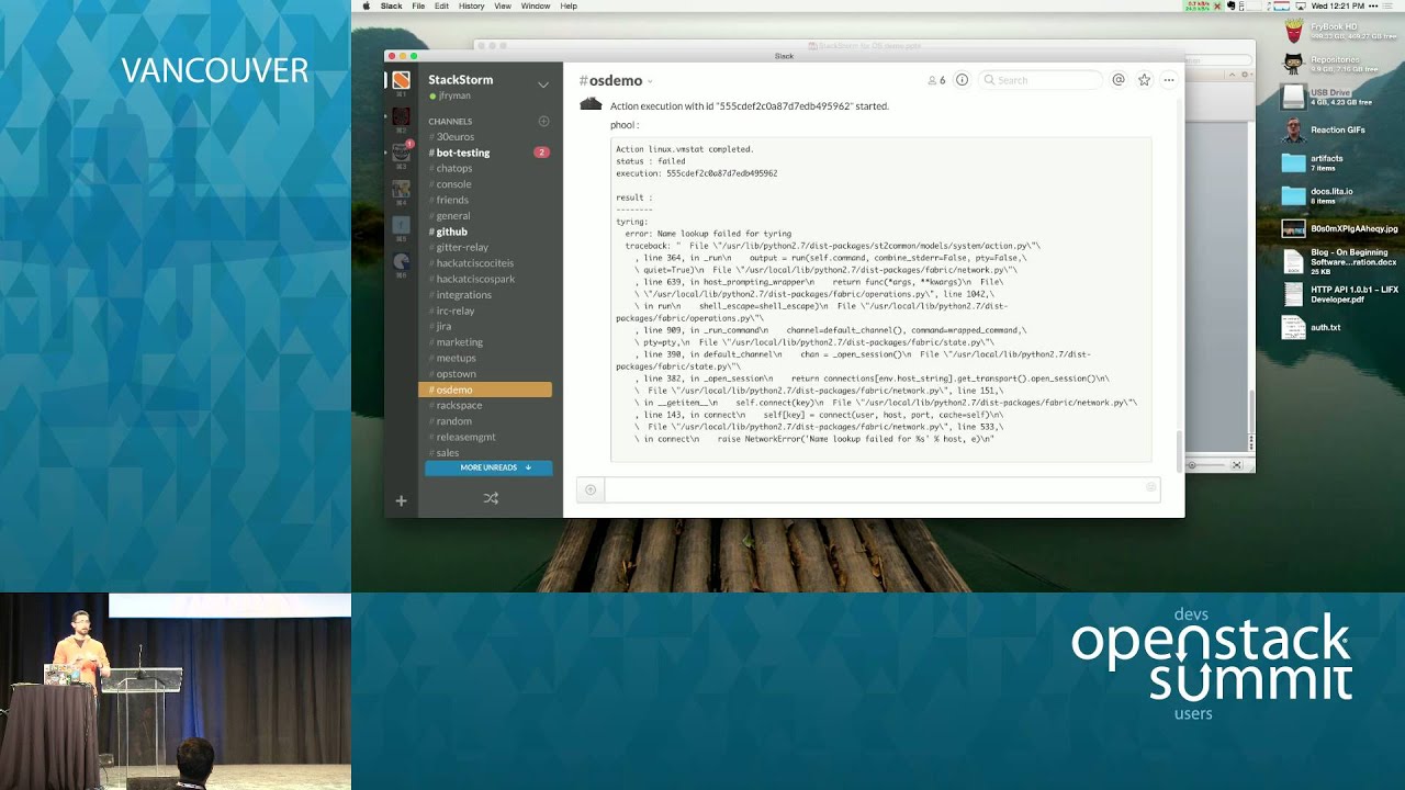 StackStorm: ChatOps your (open)Stack!