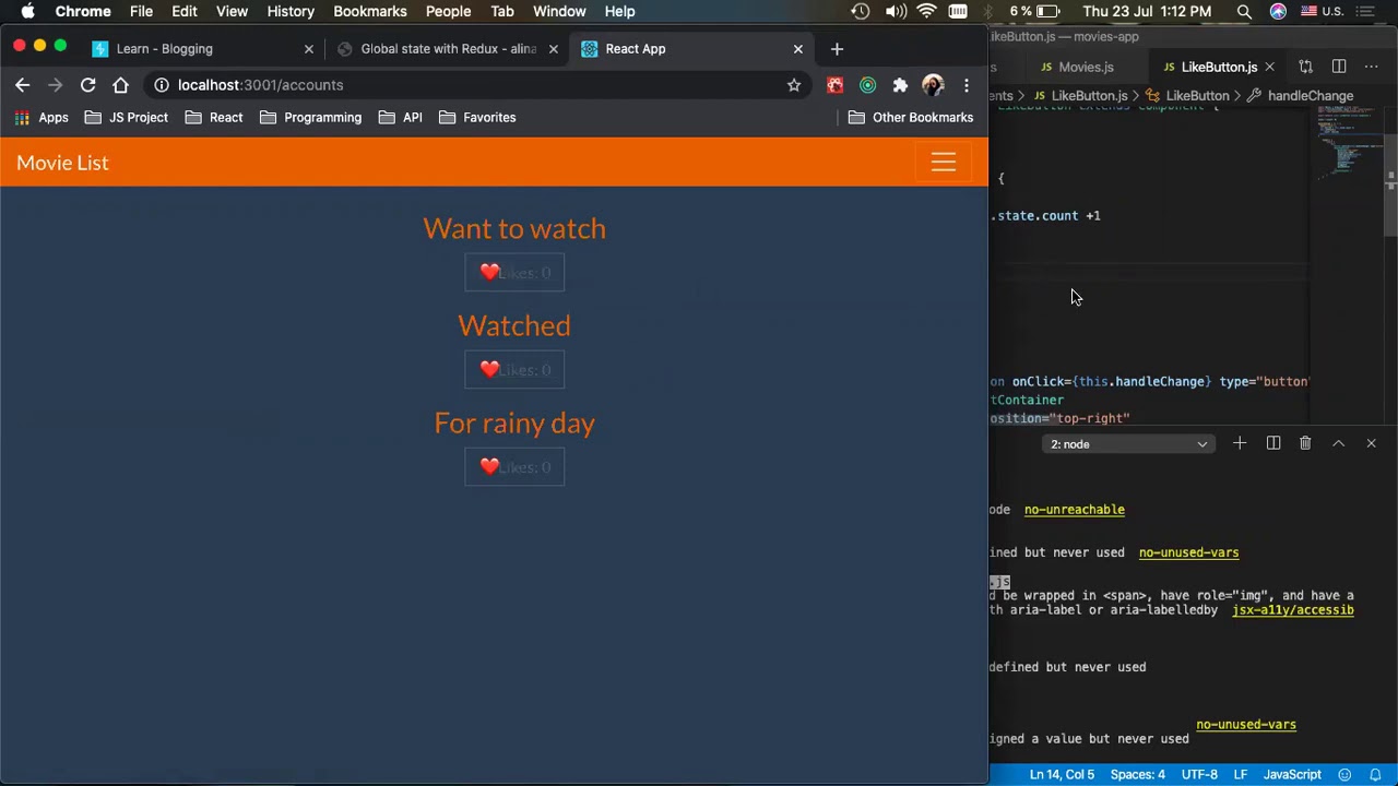 Adding LikeButton in React Project