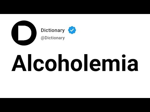 Alcoholemia Meaning In English