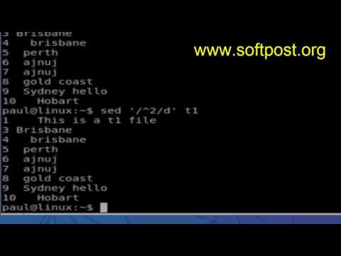 sed command examples in Linux