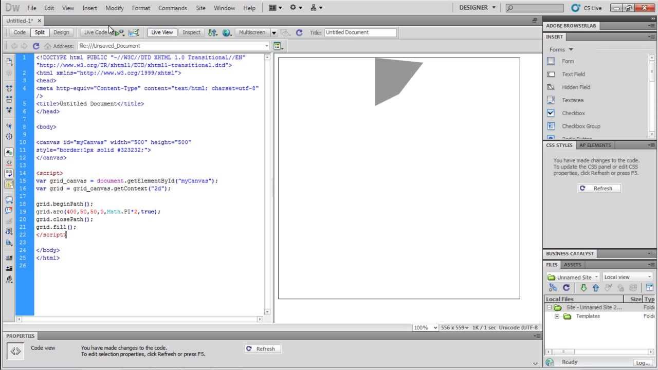 How to Draw Shapes in HTML5