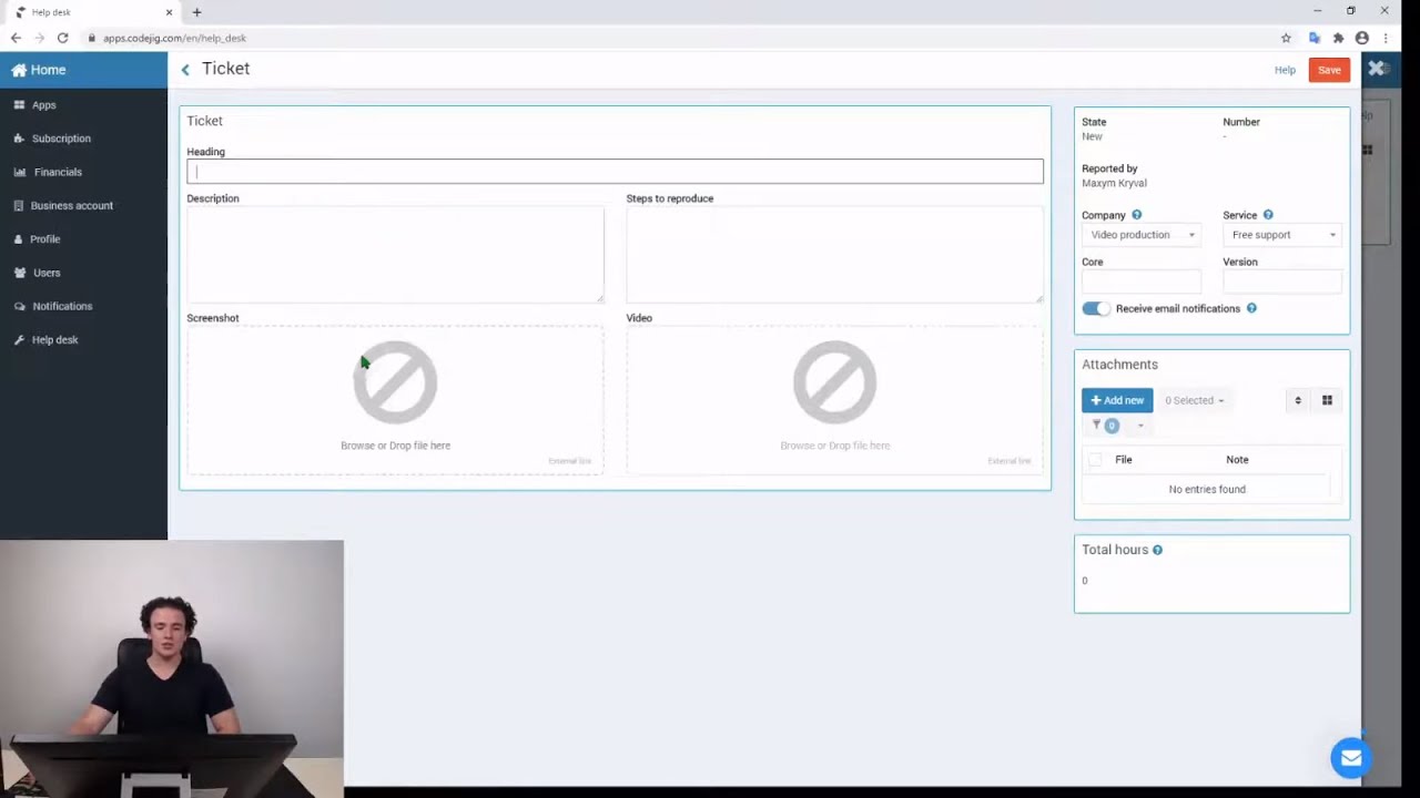 Getting help and support while using Codejig App Builder