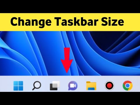 How to Change Taskbar Size in Windows 11 | windows 11 taskbar kise ...