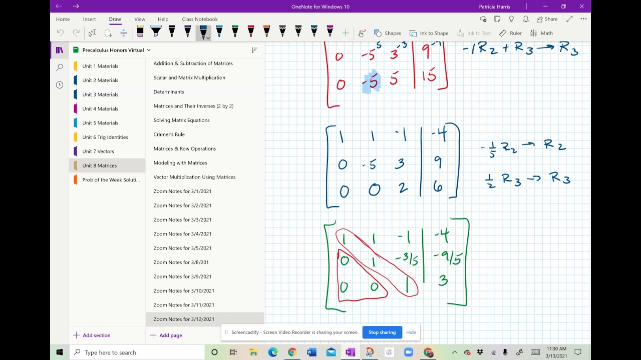 Matrix Modeling - 3 Variables (Desmos)