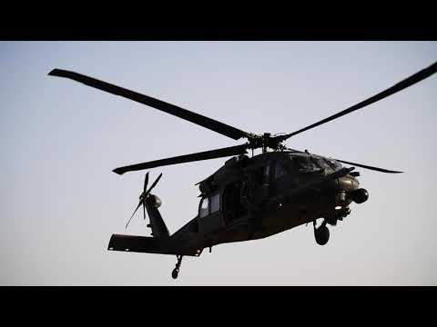 Pararescuemen with the 332nd Air Expeditionary Wing conduct hoist training