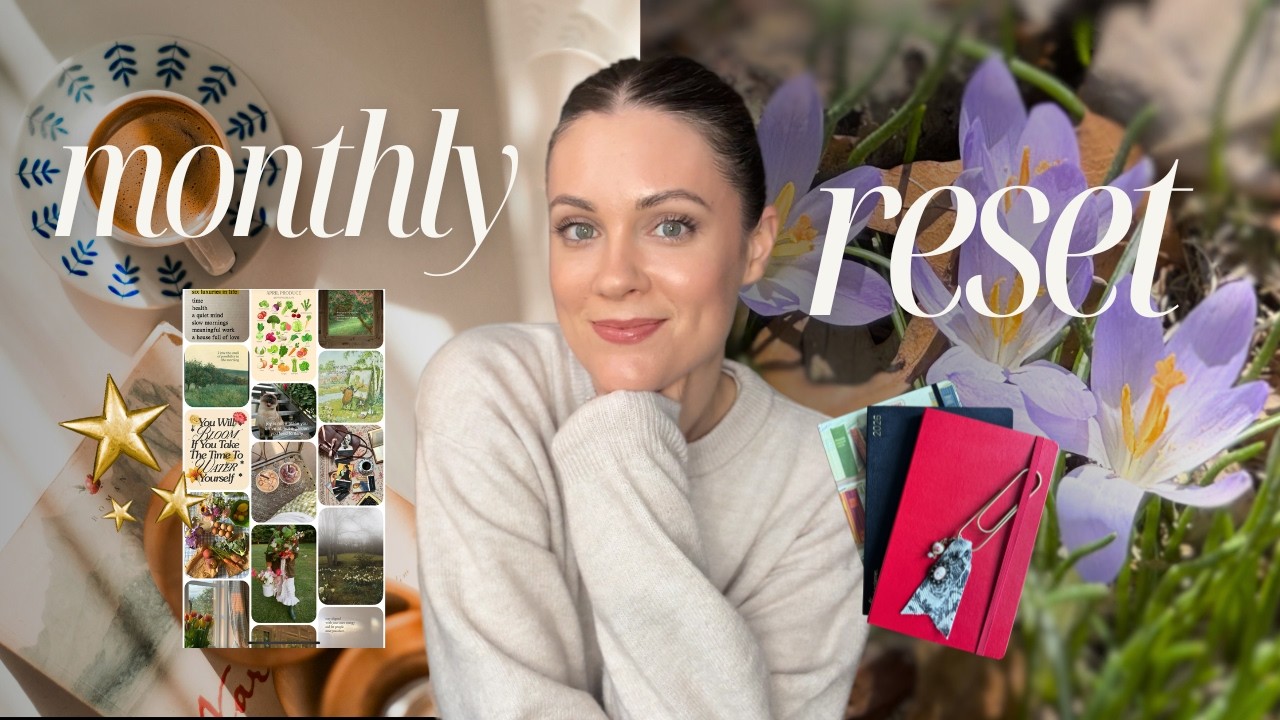 monthly reset routine ✷ planning my creative life (notion + journaling)
