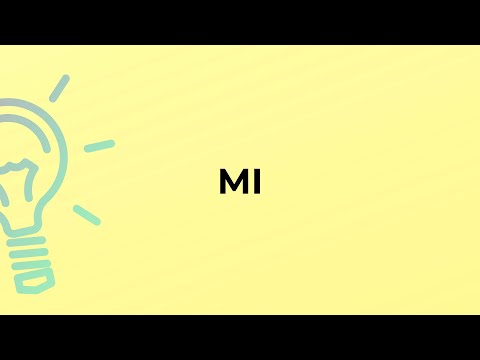 What is the meaning of the word MI?