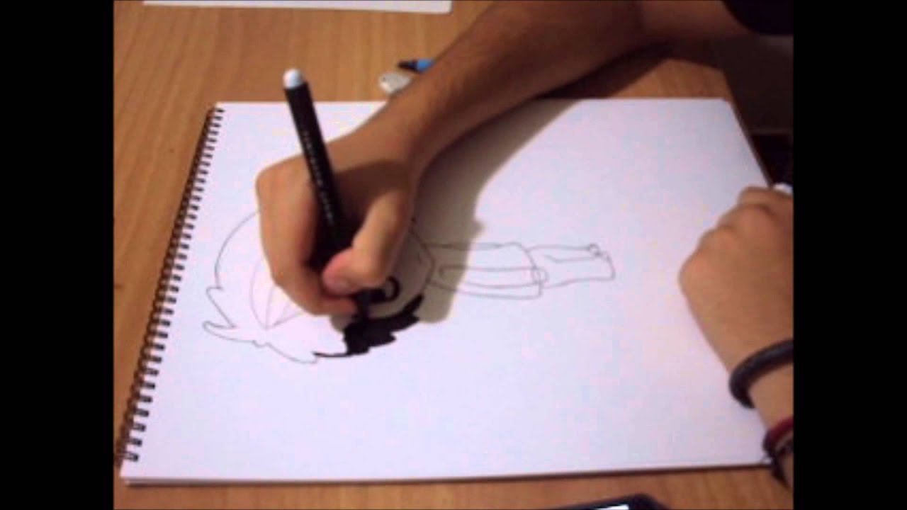 Speed drawing chibi L (Lawliet) from death note