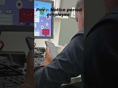 when employee in notice period #corporate #like #subscribe #noticeperiod #trending #shorts