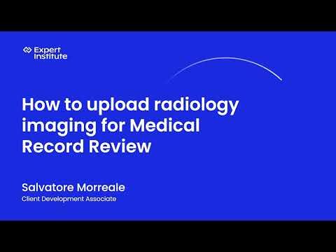 How to upload radiology imaging into Expert IQ